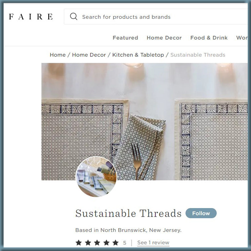 Sustainable Threads - Wholesale Fair Trade Home Textiles